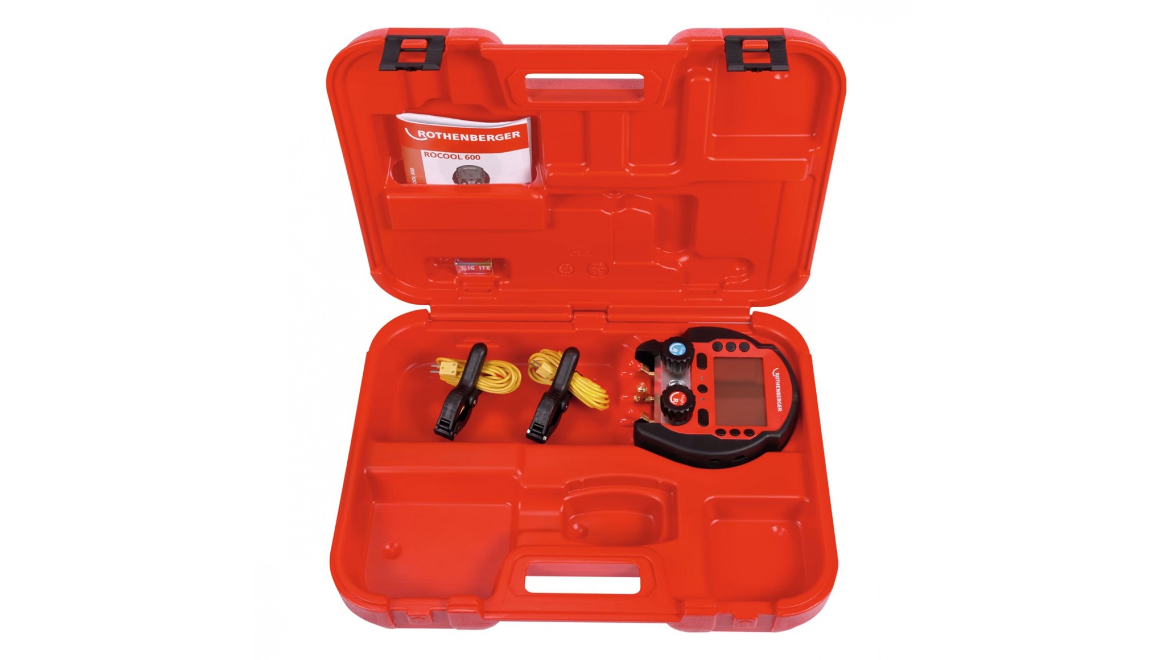 Manometr cyfrowy ROCOOL 600 z 2 termometrami