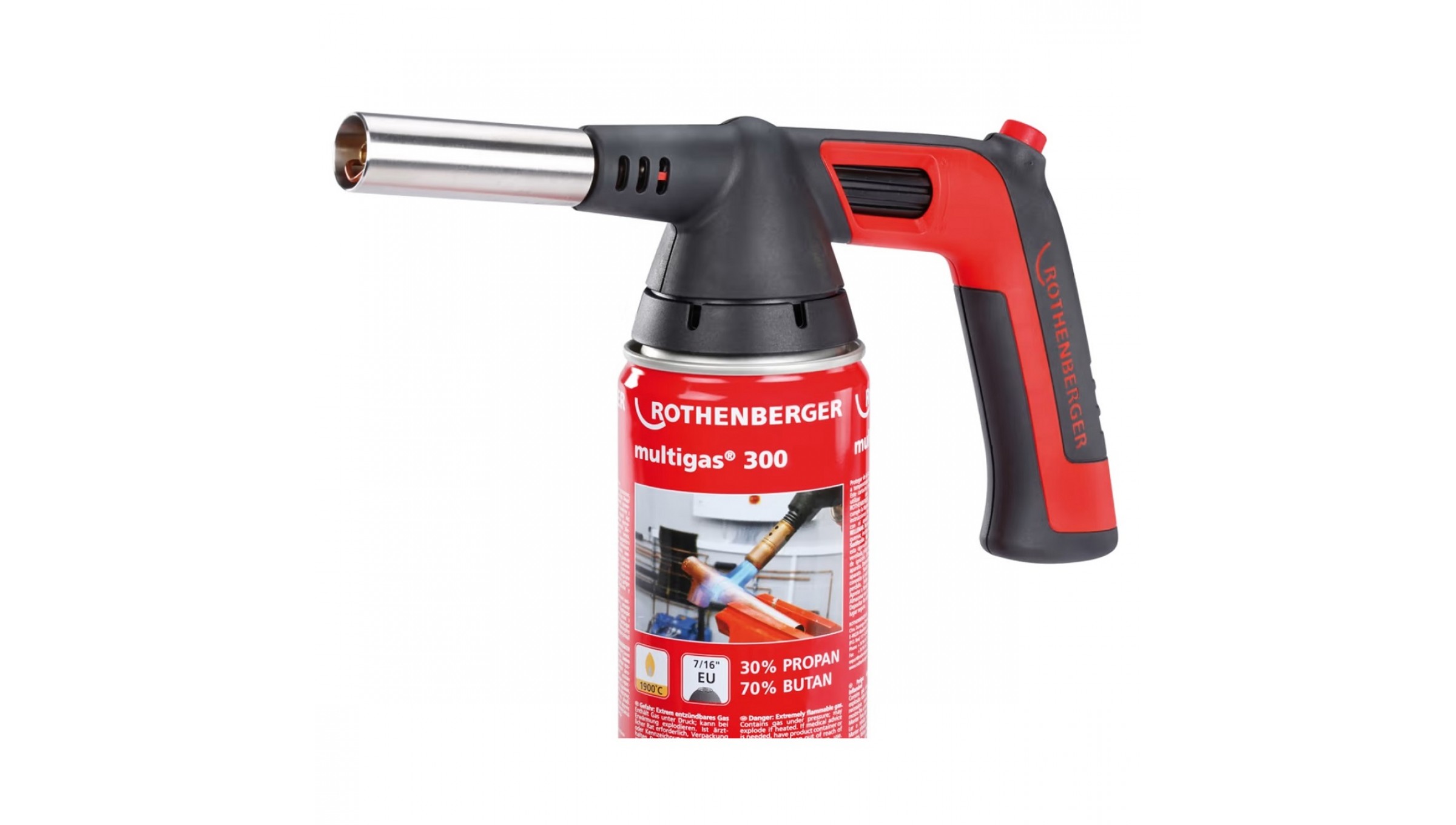 Palnik do lutowania Rothenberger ROFIRE 4 PIEZO + MULTIGAS 300 ...